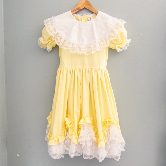 lidl dolly | Dresses | Yellow And White Kids Dress Lidl Dollys Vintage ...